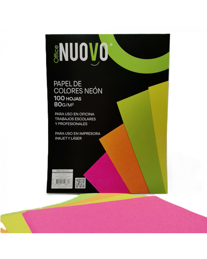 Resma Carta Colores Neon 80grs 100hjs – Libreria Meiggs